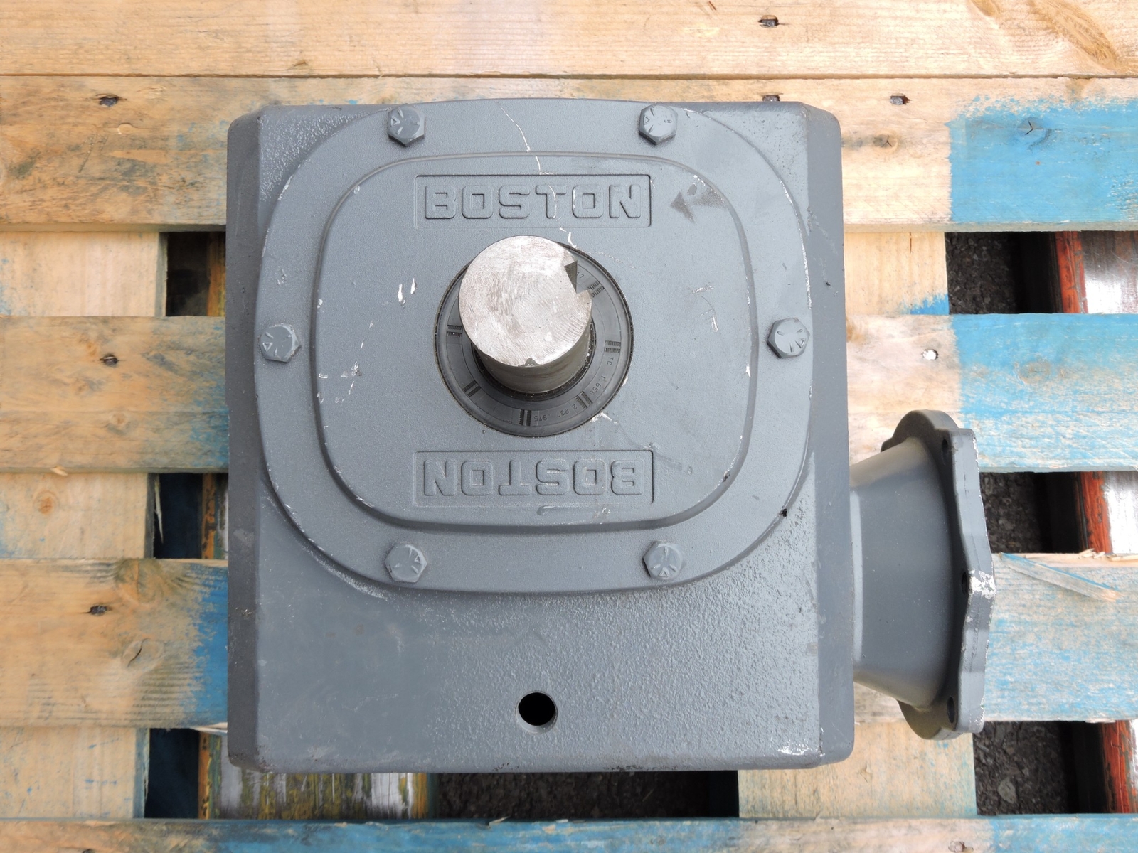 Boston Gear F738-50E-B7-J Cast Iron Worm Gearbox 50 to 1 Speed Reducer ...