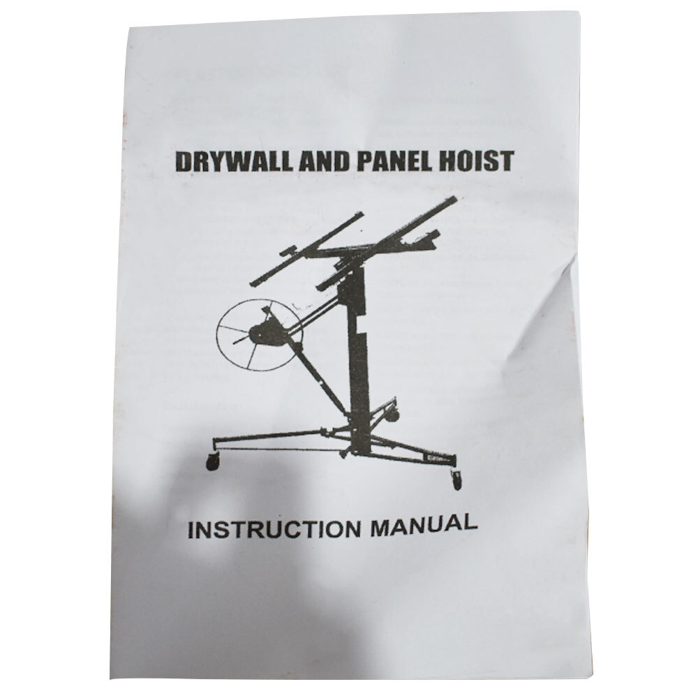 16FT Drywall Lift Plasterboard Panel Sheetrock Hoist Lifter Carrier ...