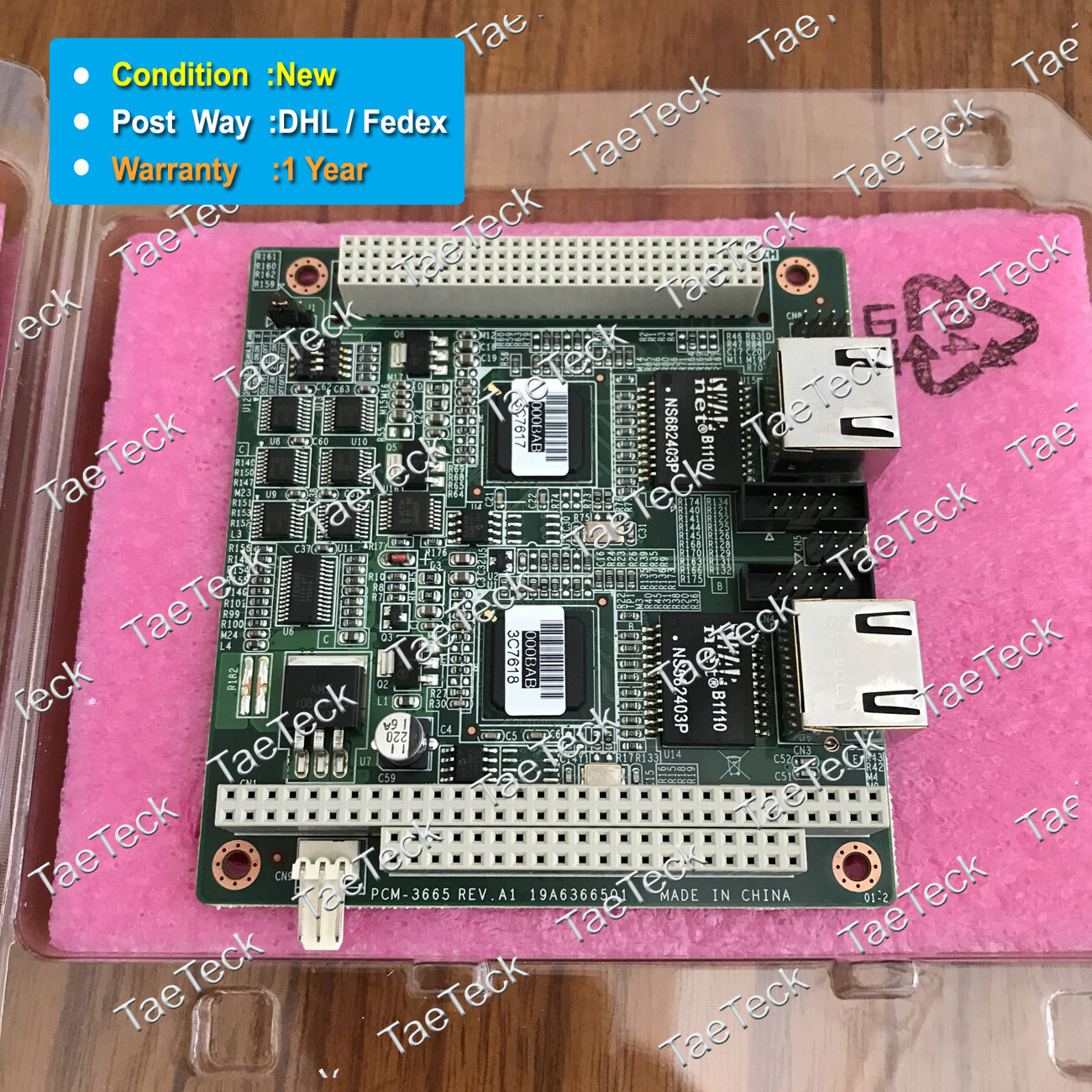 Original New ADVANTECH PCM-3665 REV.A1 Ethernet Module Dual Intel ...