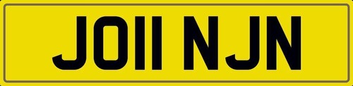 JOHN JN NUMBER PLATE JOHNNY JOHNS REGISTRATION JO11 NJN JONNY JON WITH ...