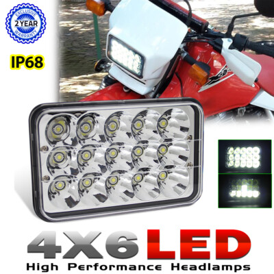 4X6 inch LED Headlight Lamp HI/LO Beam Motorcycle for XR250 XR250L ...