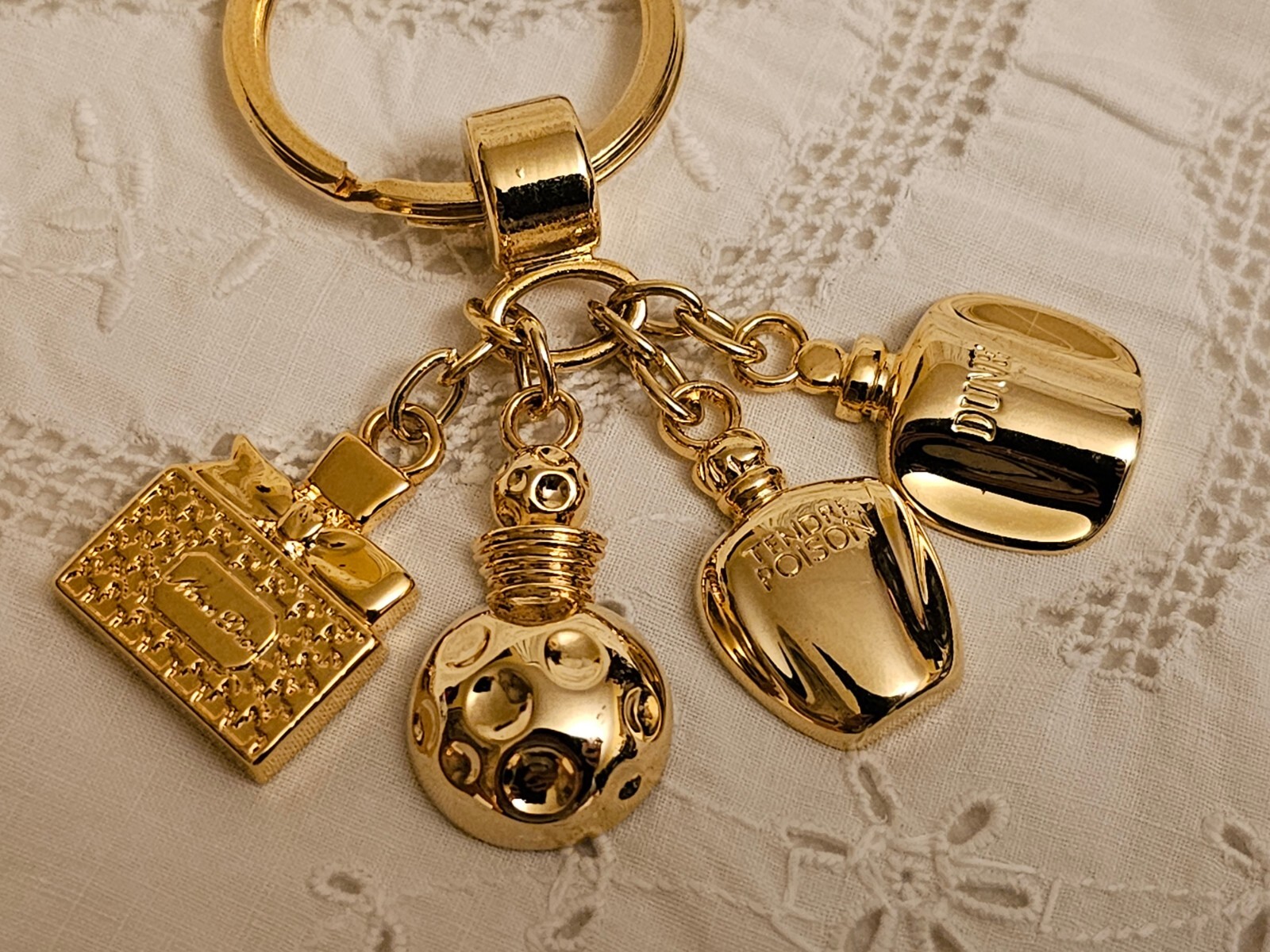 Vintage CHRISTIAN DIOR Gold Plated Perfume Bottles Ch… - Gem