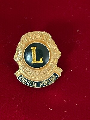 Lions Clubs International Charter Member Lapel Pin .75" | eBay
