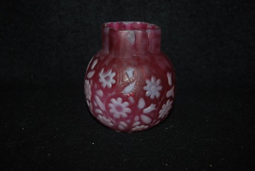 SCARCE BEAUTIFUL VICTORIAN FINDLAY FLORADINE CRANBERRY OPALESCENT ...
