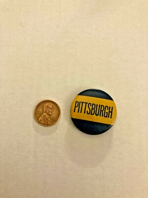 Vintage Pitt Panthers "Pittsburgh" 1.25" Round Pin Metal Rare Missing ...