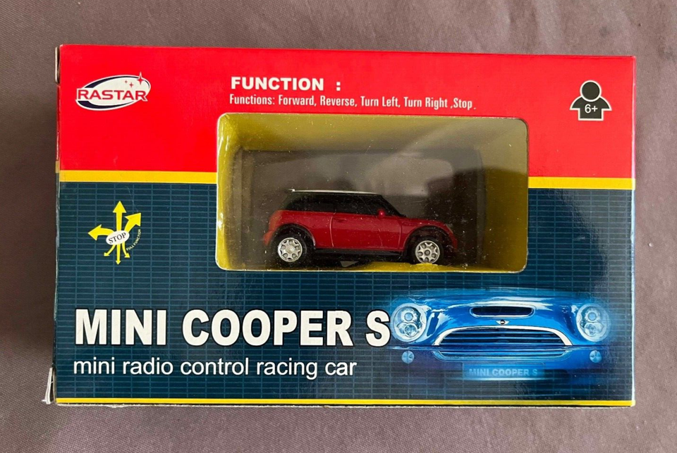 RASTAR 1:58 RC MINI COOPER S, mini control racing car Red Toy Car - NOS ...