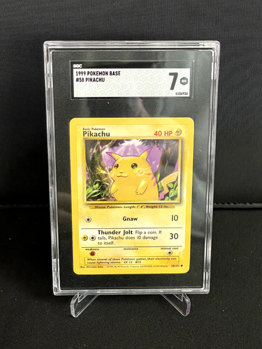 1999 Pokemon Base Set Pikachu SGC 7 Near Mint | eBay