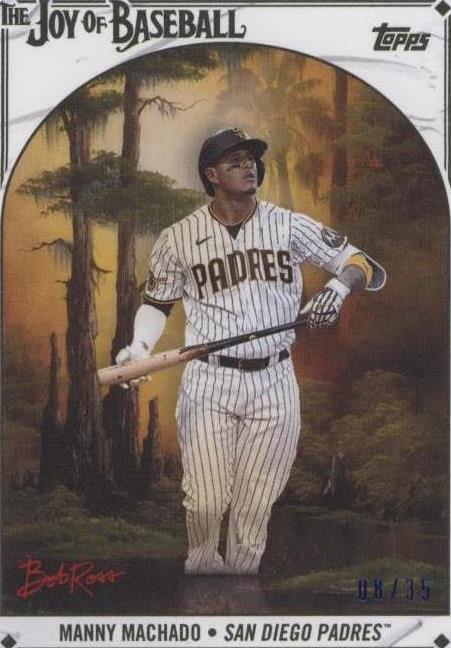2023 Topps X Bob Ross The Joy of Baseball - Manny Machado #19 Titanium ...