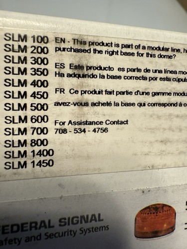 FEDERAL SIGNAL - Streamline Modular A/V Combo Light - Red - SLM500R ...