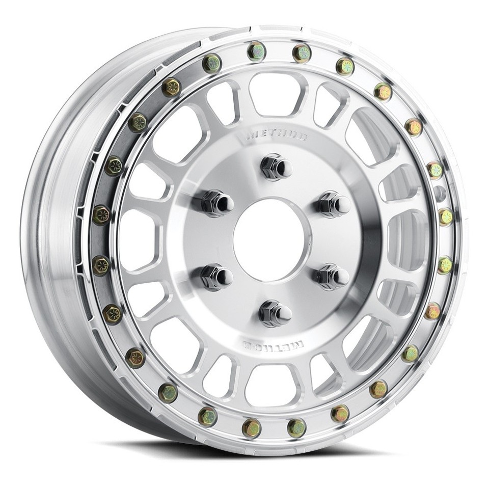 Method 412 Beadlock 15" Wheels Machined 35" Alpha Tires Can-Am Maverick ...
