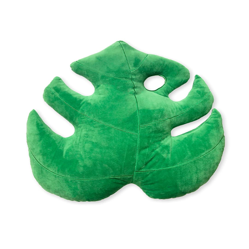 Green Philosophy Co. Monstera Deliciosa Leaf Pillow - Jungle Green | eBay