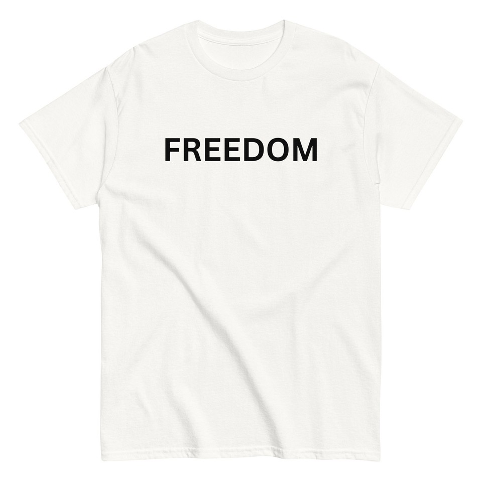 White Freedom Shirt Charlie Kirk Merch Tee Shirts Turning Point Usa T ...