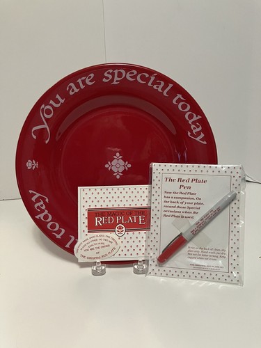 You are Special Today The Original Red Plate Co w/Pen 1979 SHIPS SAME ...