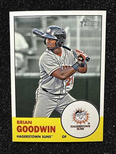 BRIAN GOODWIN #183 2012 Topps Heritage Minor League Edition Rookie ...