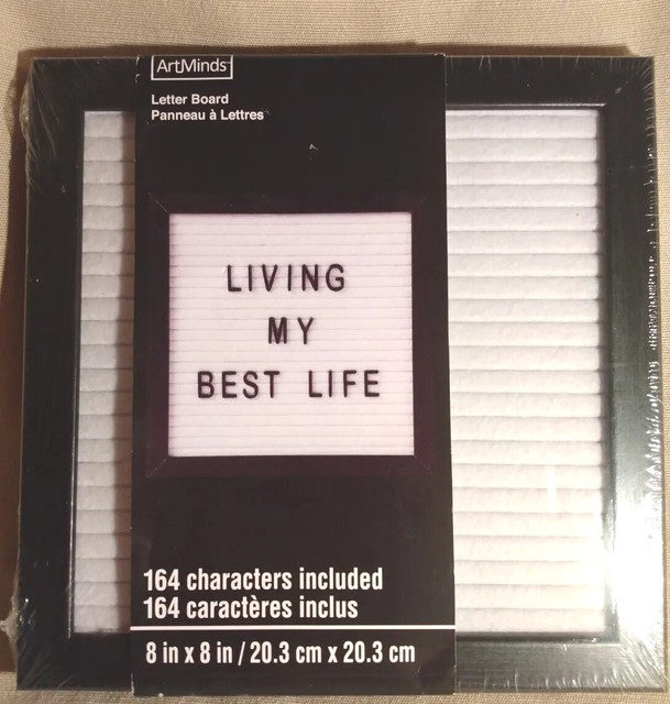 ArtMinds Letter Board - Black Frame - 8in X 8in for sale online | eBay