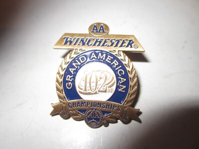Winchester Gun Ammunition Shooting Grand American Champion Metal Pin ...