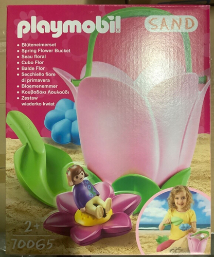 NEW PLAYMOBIL 70065 Sand Spring Flower Bucket Beach Toy Playset ...