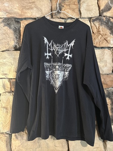 XL Mayhem Tour Shirt Euronymous Dead Black Metal Marduk 1349 Thrash ...
