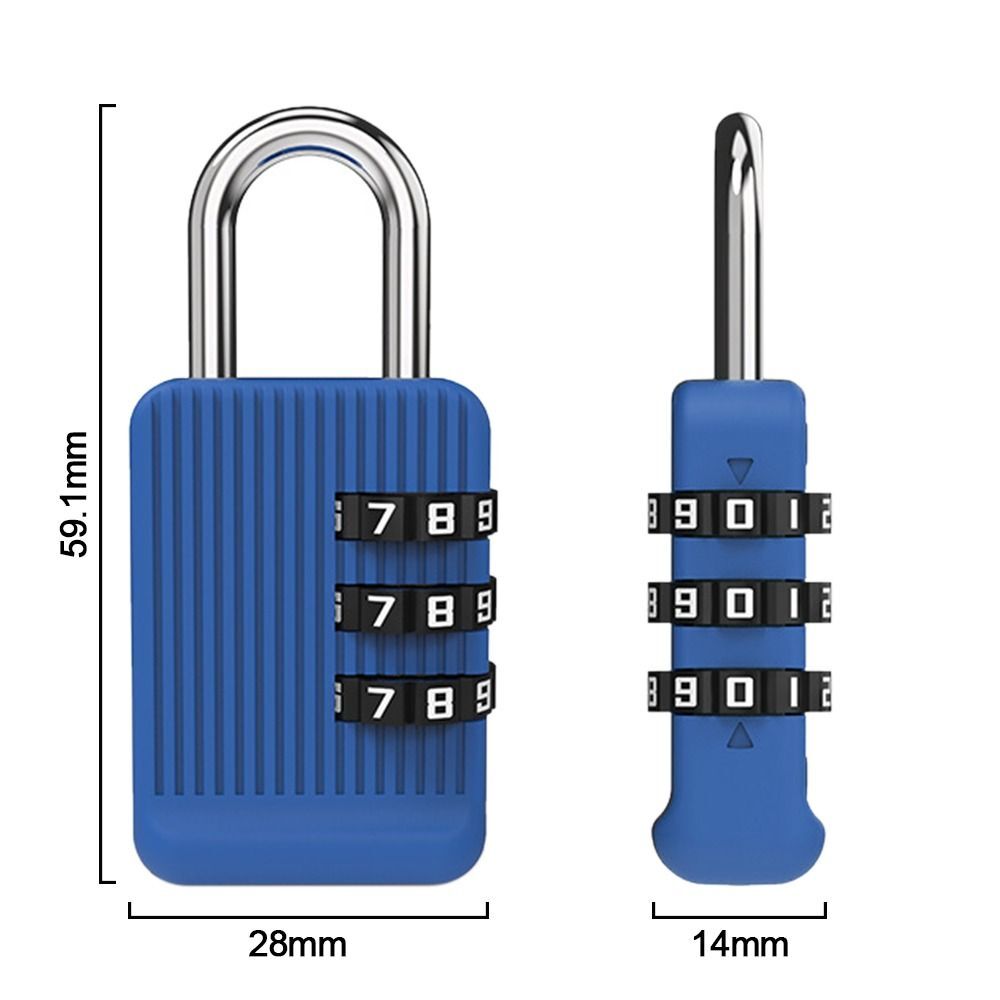 Safe 3 Digit Password Lock Suitcase Security Coded Lock Travel Outdoor ...