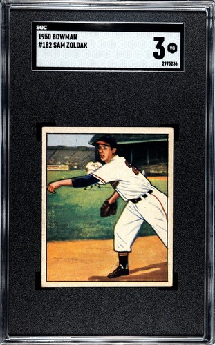 1950 Bowman Baseball #182 SAM ZOLDAK SGC 3 | eBay