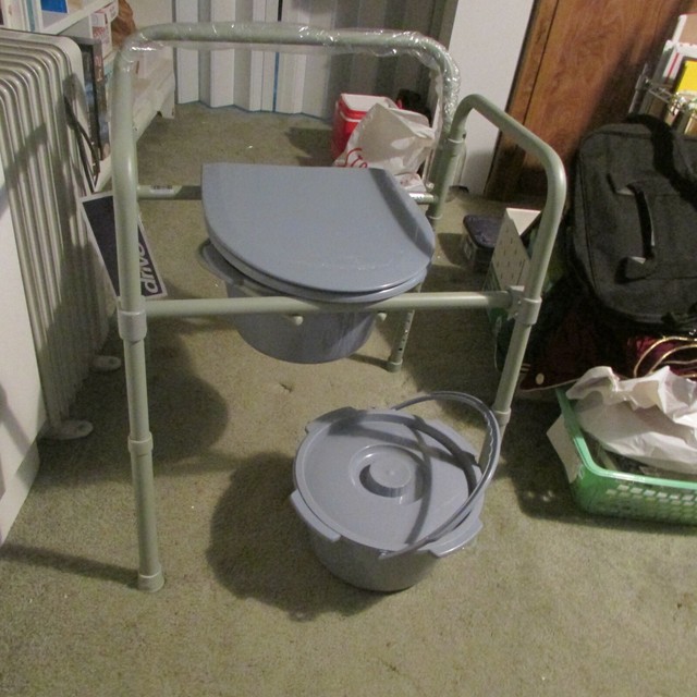 Drive Medical 11148-1 Steel Folding Bedside Commode for sale online | eBay