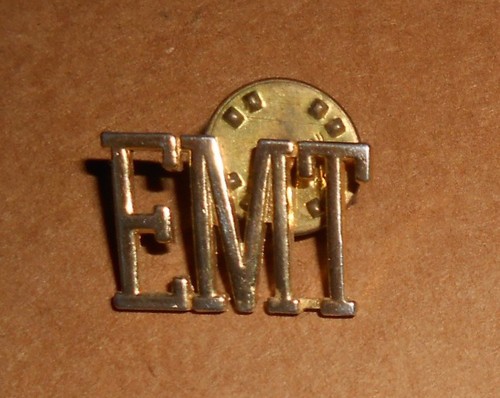 EMT Pin Charm Gold Tone ¾ x ½ | eBay