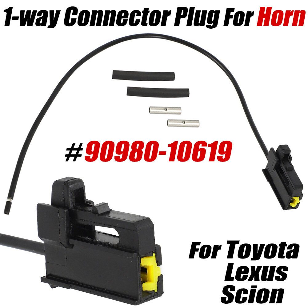 1-way Connector Plug Harness Pigtail For Horn Toyota & Lexus & Scion ...