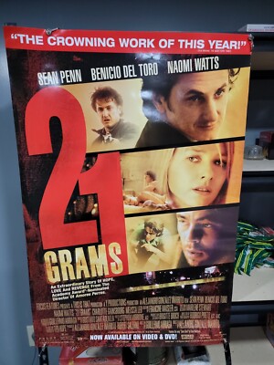 21 Grams 27x40 promo poster Sean Penn Benecio Del Toro Naomi watts | eBay