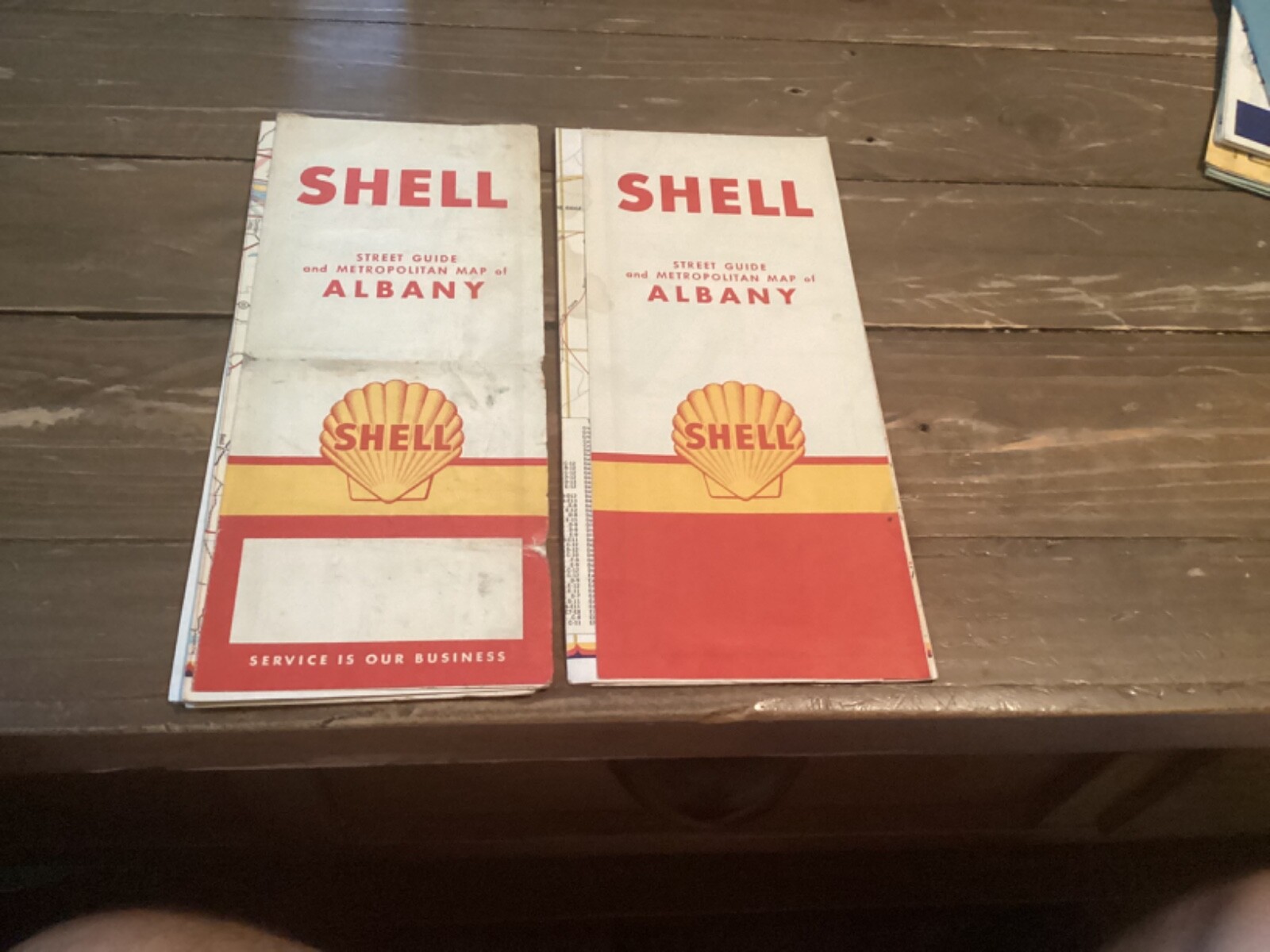 Lot of (2) 1950s Shell Street Maps, Albany New York | eBay