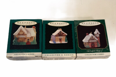 Hallmark Keepsake Miniature Old English Village Series 1995-1997 New ...