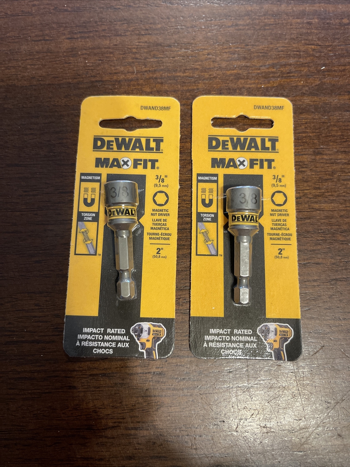 DeWALT DWAND38MF 2" Magnetic Nut Driver, MaxFit 2 Pack | eBay