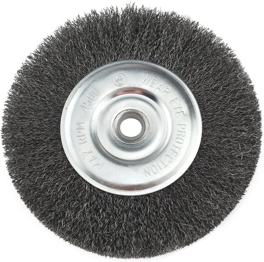 Durable 8-Inch x 5/8 Arbor Wire Wheel - Coarse Carbon Steel for Rust ...