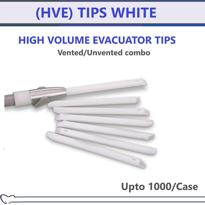 Dental Disposable HVE Suction Tips , 1000 Pcs Vented High-Volume ...