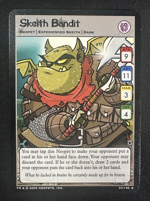 Neopets Skeith Bandit 53/150 Darkest Faerie Neopet Non Holo Rare | eBay