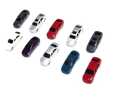 Lot 50 pcs N Scale Cars for Model Train Layout Railway Set 1/150 Model ...