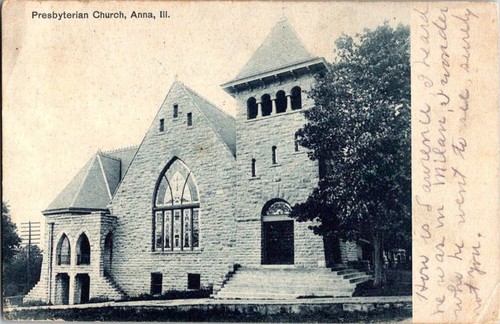 Anna Illinois IL : CHURCH SCENE d/13 AV3972 | eBay