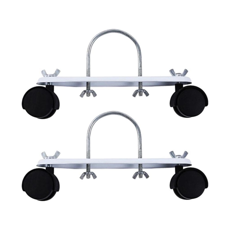 2 Pieces Electric Heater Caster Frame Base Hole Black Wheel | eBay UK