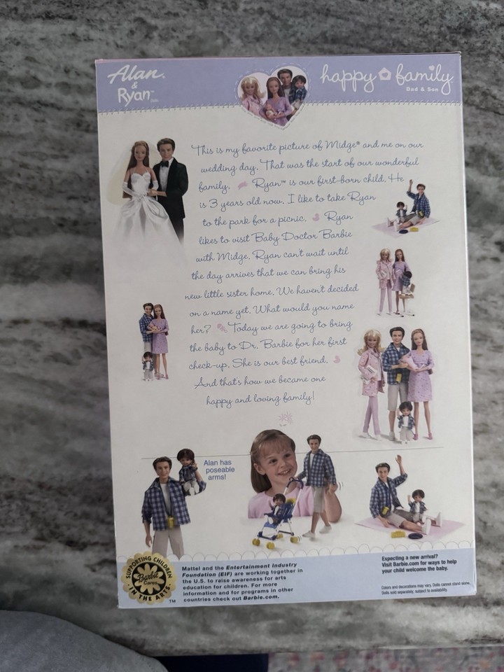 Barbie Happy Family Midge, Alan & Ryan and Doctor- (56663, 56710 ...