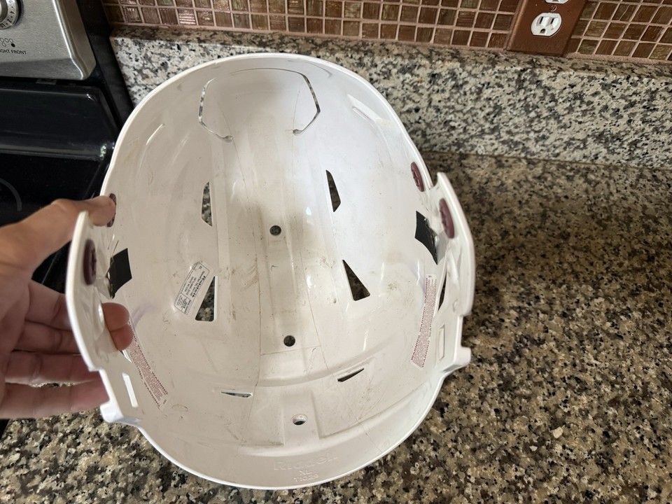 Riddell SpeedFlex Football Helmet Molded White EMPTY SHELL ONLY X ...