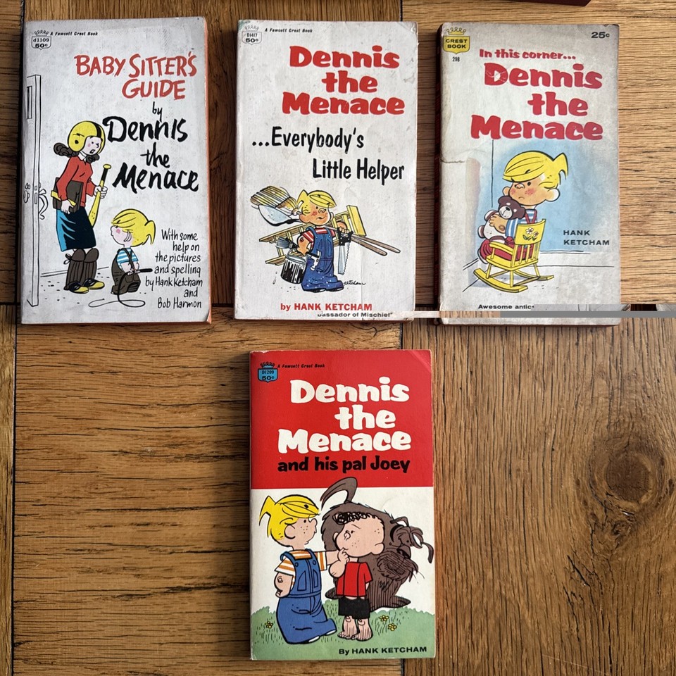 Vintage Dennis The Menace Book Lot Of 9 Hank Ketcham | eBay