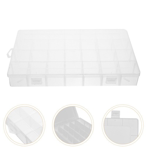 28 -Grid Storage Box Plastic with Dividers Compartment Organizer | eBay