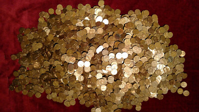 $50 (5000 coins) COPPER PENNY/PENNIES ~35 lbs. 1959-1981 & 1982 Ryedale ...