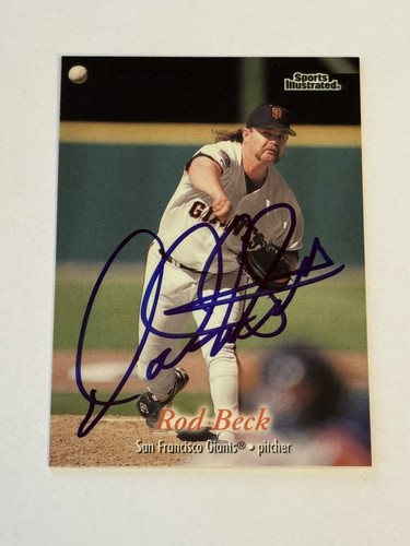 Rod Beck 1997 Fleer Sports Illustrated Authentic Signed Autograph Auto ...