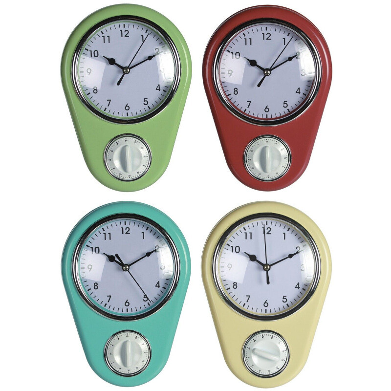 Kitchen Clock Wall Clock »Kitchen« Retro 50s Watch with Short Term ...