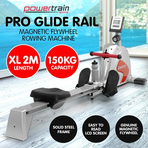 Powertrain Magnetic Flywheel Rowing Machine Home Gym Exercise Fitness ...