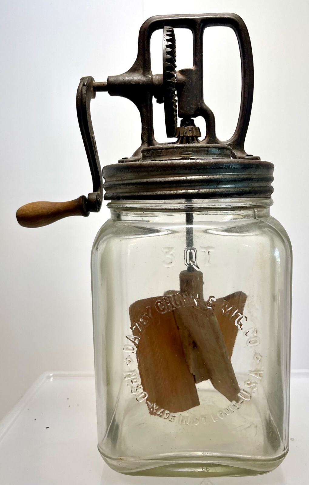 Vintage Dazey #30 3QT Glass Butter Churn! | eBay