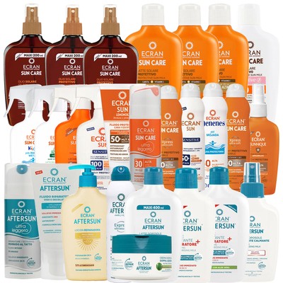 Ecran Sun Care + Aftersun Full Product Range All Protection Sunblock ...