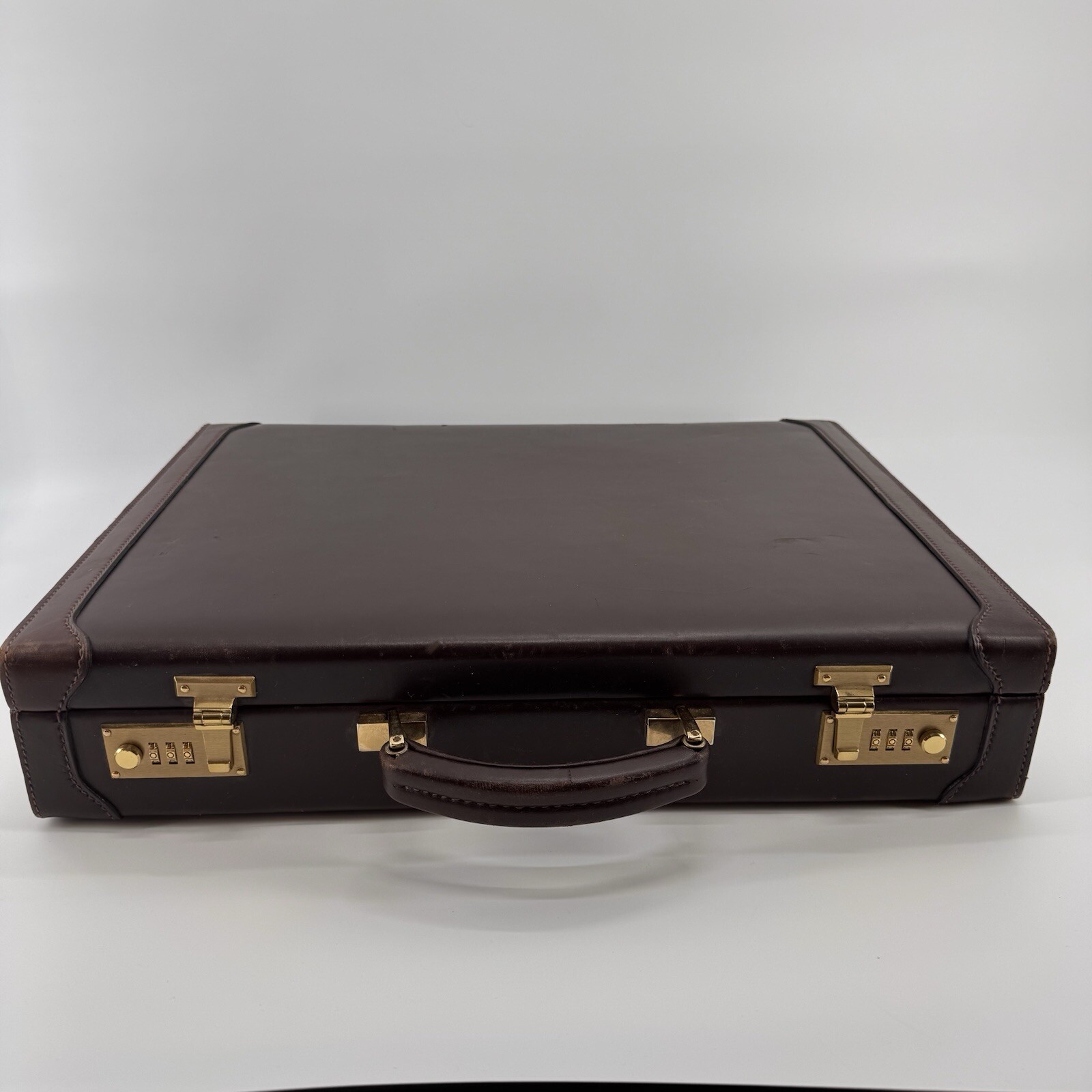 RARE VINTAGE 1970-80's MARK CROSS LEATHER BRIEFCASE B… - Gem