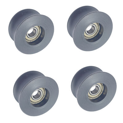 4Pcs Nylon U Groove Pulley Rolling Bearing Roller Guide Wheel 8x40x20 ...