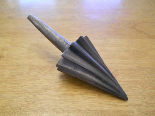 Vintage 10 Flute Tapered Spiral Reamer Cone Bit Hand Drill Auger Bit ...